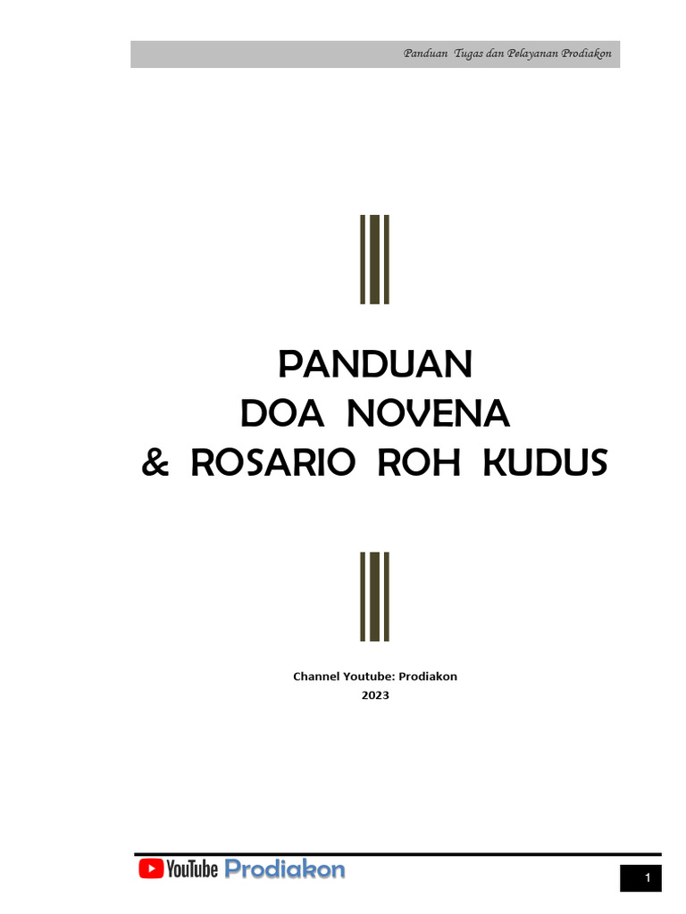 DOA NOVENA & ROSARIO ROH KUDUS | PDF