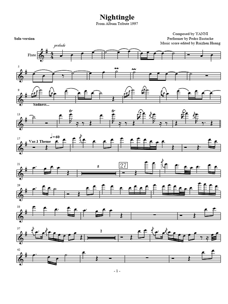 Nightingle | PDF | Musical Compositions | Compositions