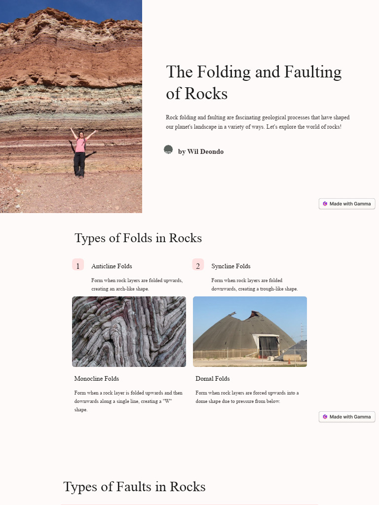 The Folding and Faulting of Rocks | PDF | Fault (Geology) | Geology