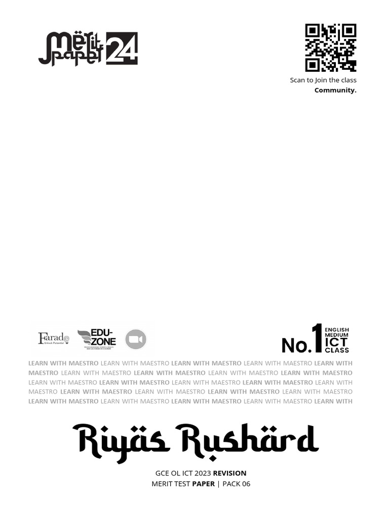 Model Paper 10 | PDF | World Wide Web | Internet & Web