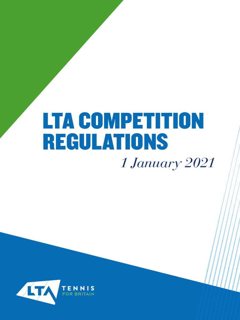 LTA Competition Regulations 2021 | PDF | Liability Insurance | Justice