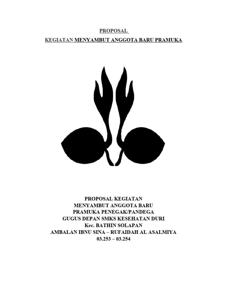 Proposal Kegiatan Pramuka SMKS Duri | PDF