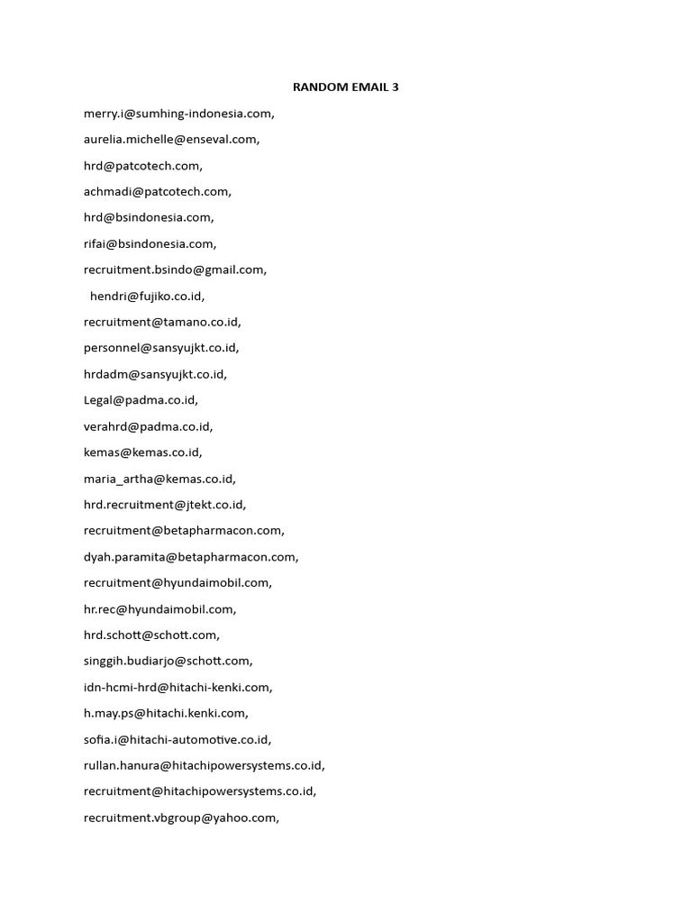 Random Email 3 | PDF