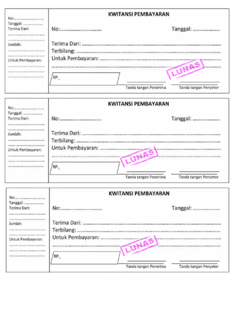 Kwitansi | PDF