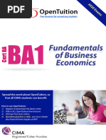 CIMA BA1 Practice PDF | PDF