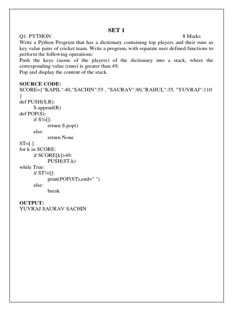 Final Board Practicals 2023-2024 CS Programs | Download Free PDF | Data Management | Computer ...