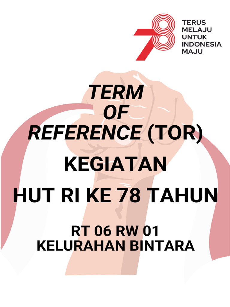 Proposal HUT RI ke-78 RT 06 RW 01 | PDF