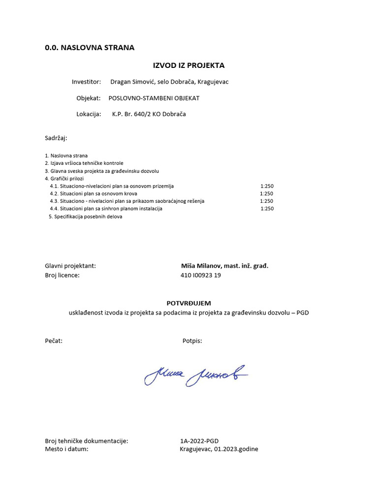 01-PGD-IZVOD-deo 1 | PDF