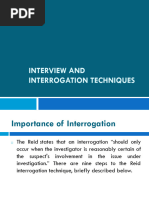The Reid Nine Steps of Interrogation | PDF | Interrogation | Nonverbal ...