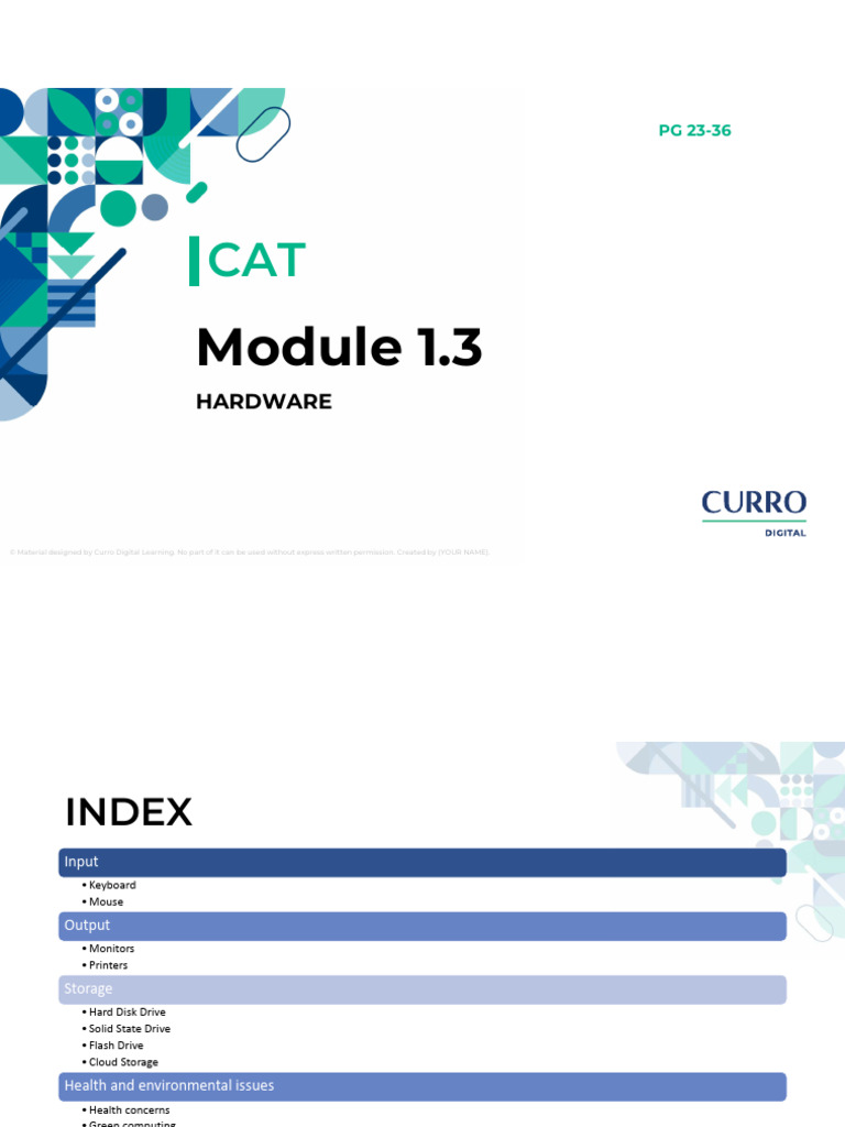 Module 1.3 - Hardware (Theory) 2024 | PDF | Computer Data Storage ...