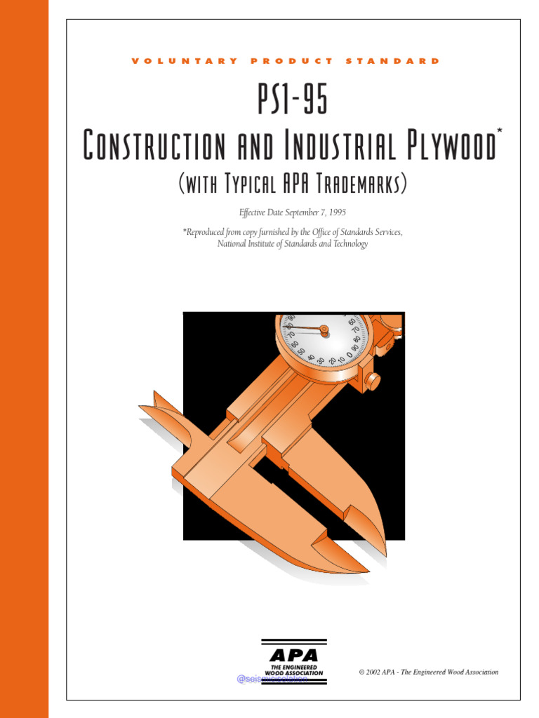 1995 PS-1-95 - Construction and Industrial Plywood | PDF | Plywood | Wood