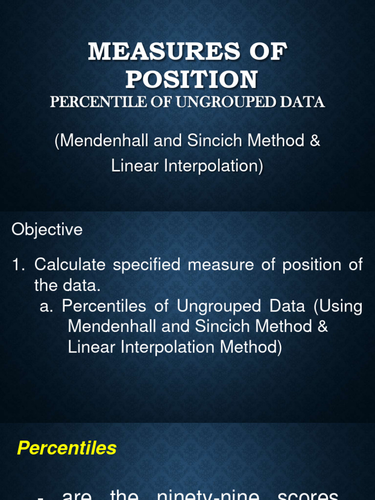 Percentile Mendenhall Interpolation | PDF | Percentile | Mathematical ...
