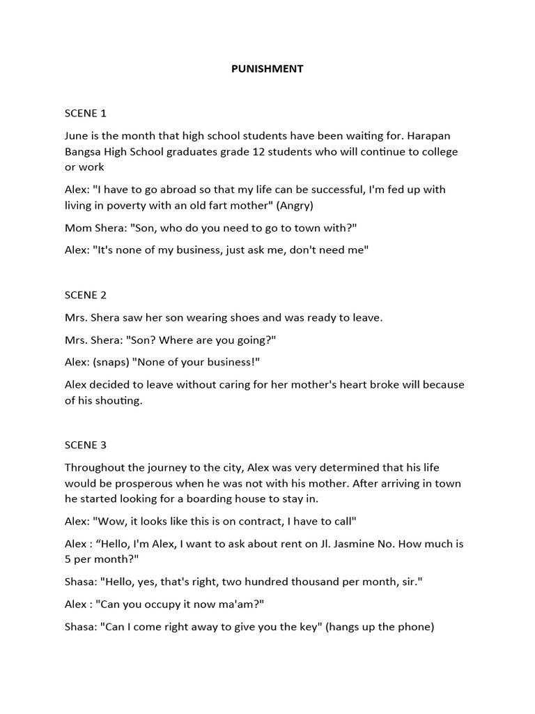 Naskah Drama Inggris Kel.5 | PDF