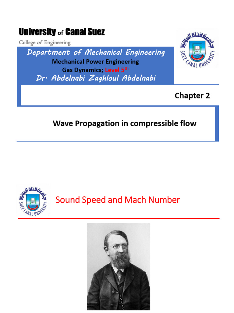 Lecture # 2 Gas Dynamics | PDF | Mach Number | Compressible Flow