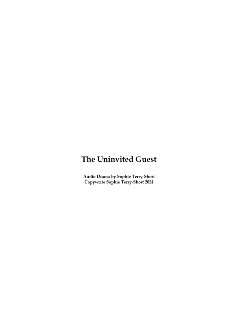 The Uninvited Guest Audio Drama | PDF