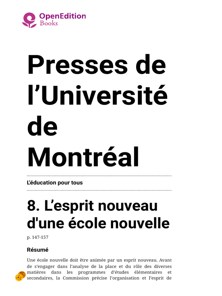 Éducation Nouvelle : Vers une Pédagogie Active | PDF | Enseignement | Science