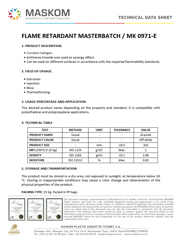 MK 0971-E.tds - en | PDF