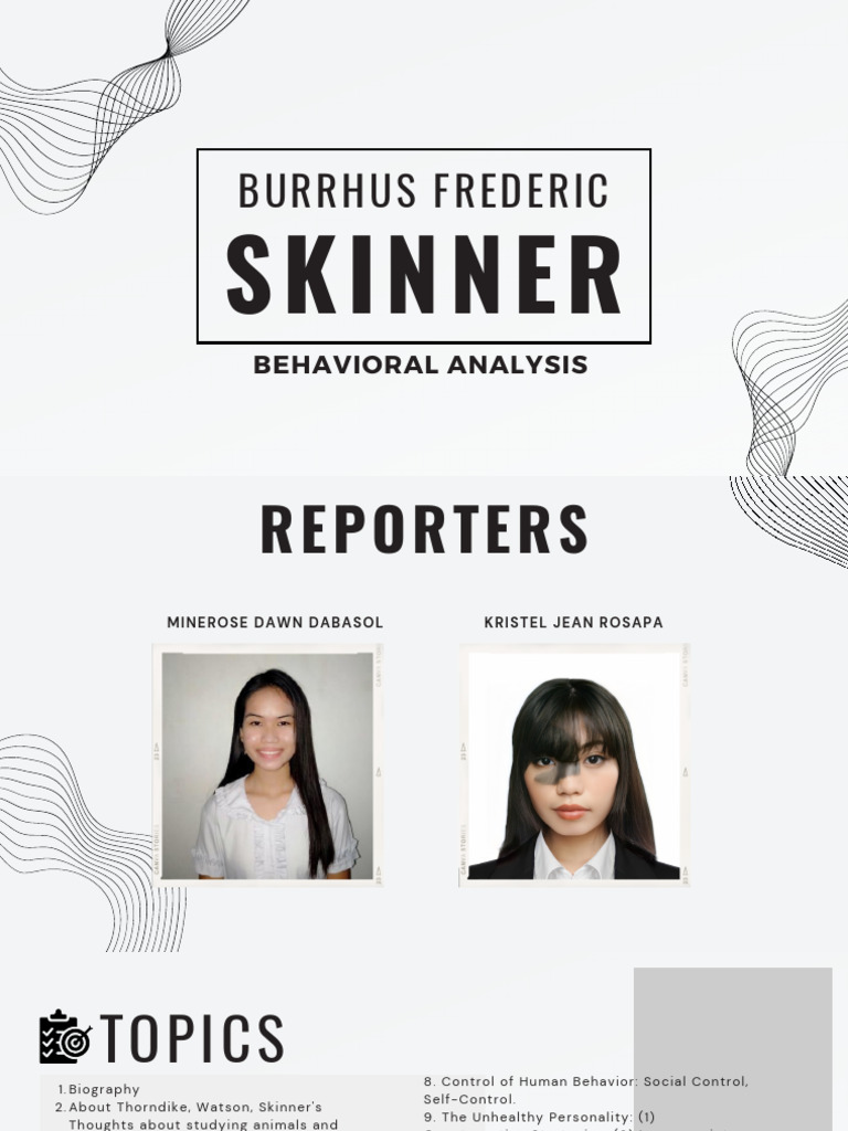 B.F. Skinner Behavioral Analysis | PDF | Reinforcement | Psychological Concepts