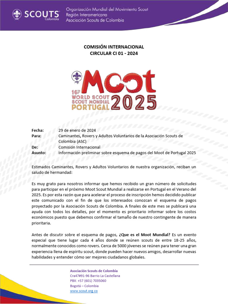 Circular Moot de Portugal # 1 | PDF | Exploración | Colombia