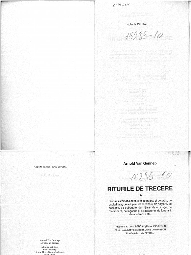 Gennep Arnold Van-Riturile de Trecere-1996 | PDF