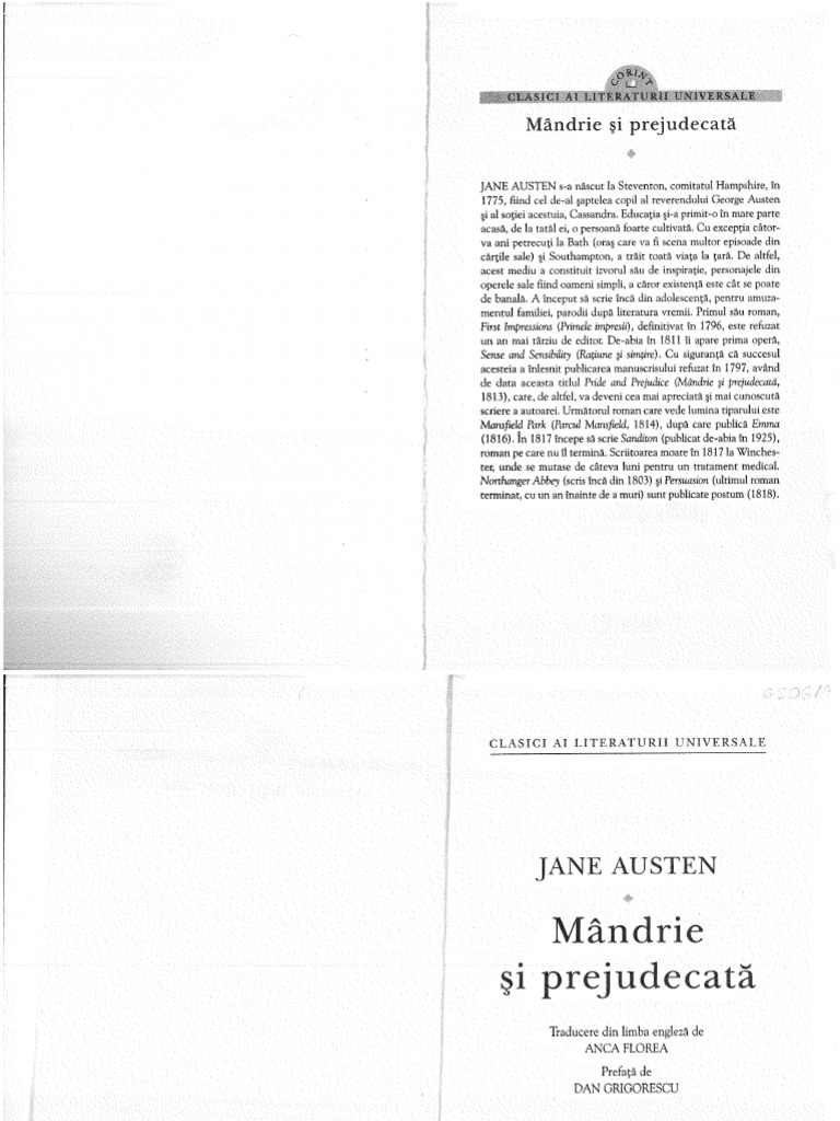 Austen Jane-Mandrie Si Prejudecata-2013 | PDF