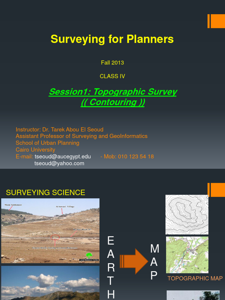 Contouring Techniques in Topographic Surveys | PDF | Contour Line ...