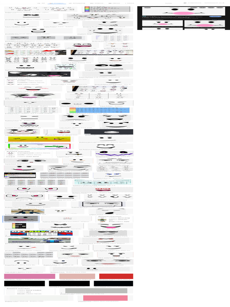 Popular Roblox Faces - Google Search | PDF