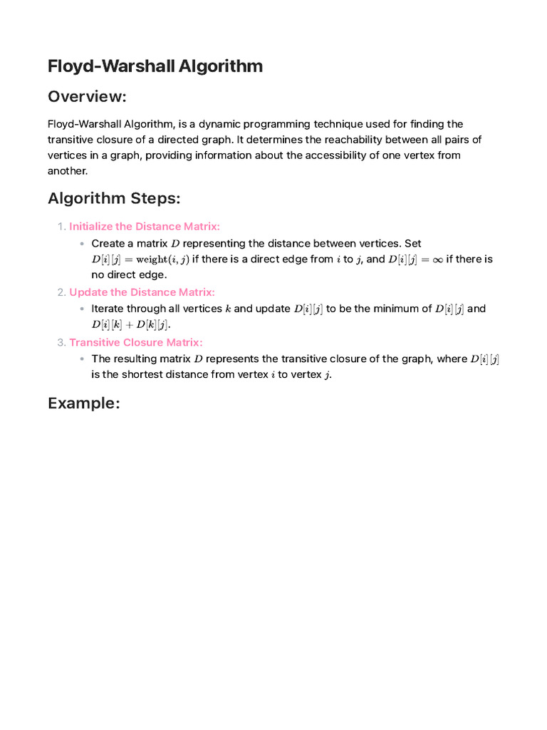04. Warshalls Algorithm | PDF | Algorithms | Applied Mathematics