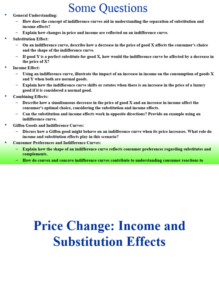 Substitution and Income Effect | PDF | Consumers | Business Process