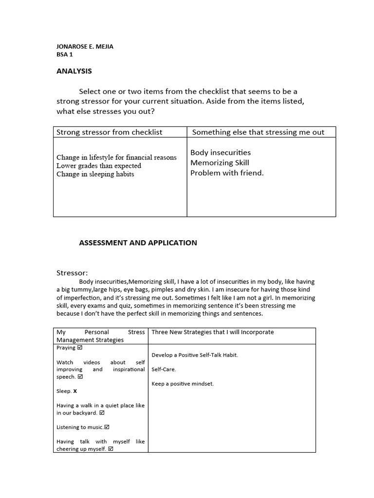 Activity 17 UTS | PDF | Stress (Biology) | Stress Management Activity 17 UTS | PDF | Stress (Biology) | Stress Management