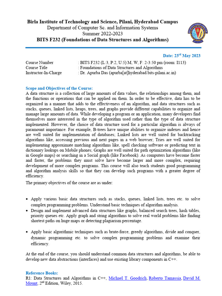 Bits F232 | PDF | Computing | Mathematical Logic