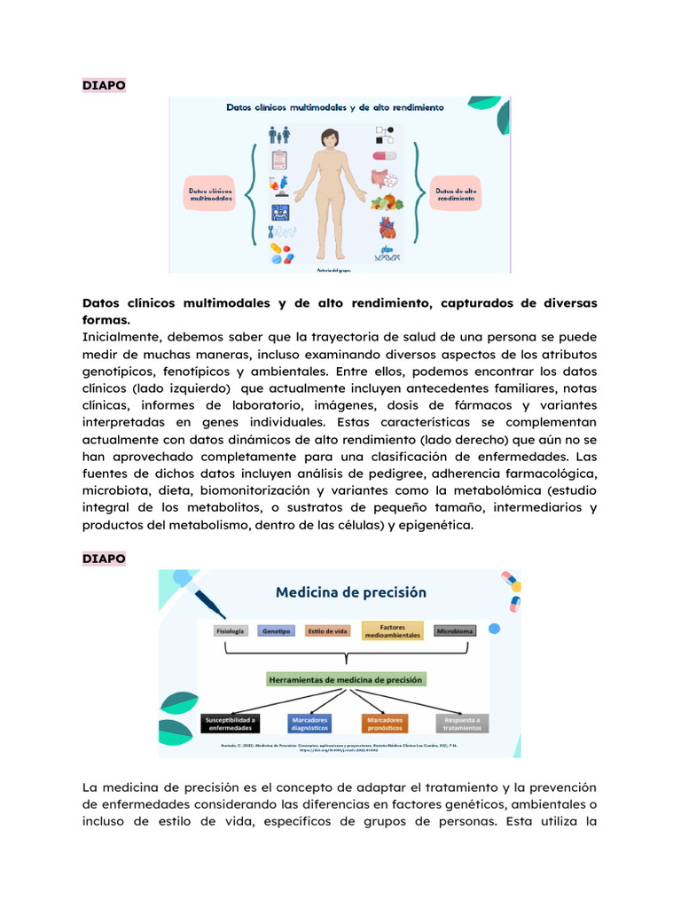 Medicina de precisión: enfoques y aplicaciones | PDF | Traducción ...