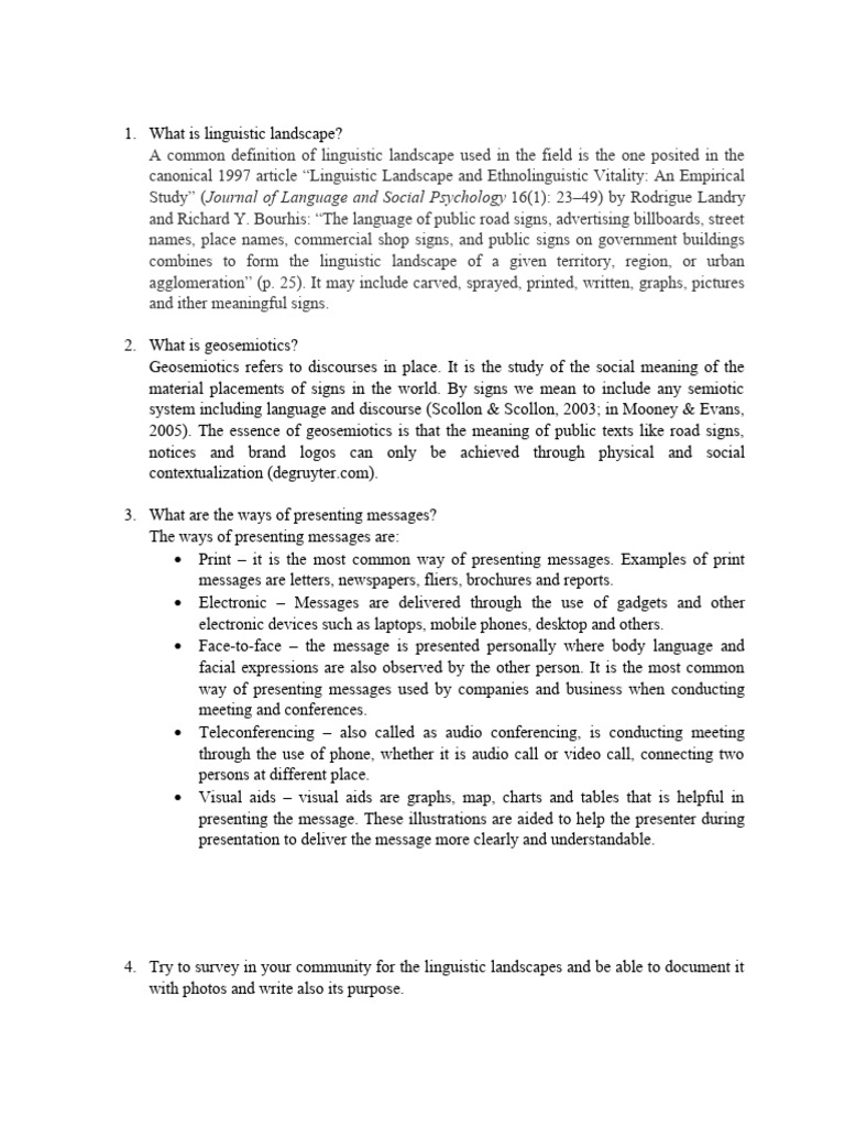 Assignment 7 | PDF | Linguistics | Human Communication