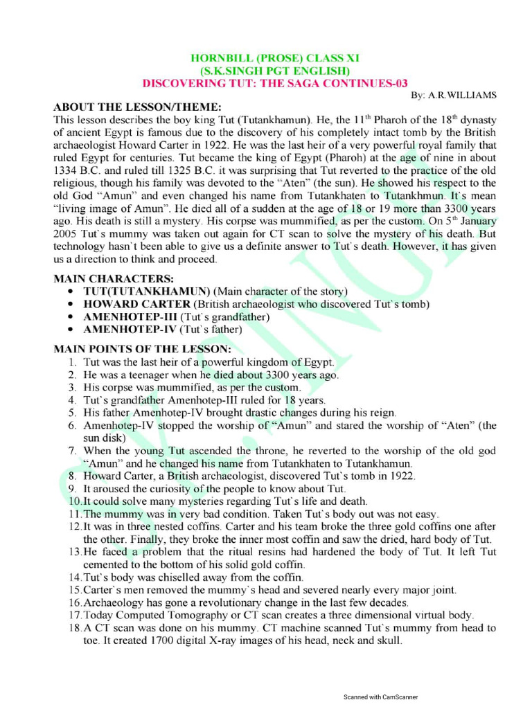 HL-03 Discovering Tut-2 | PDF