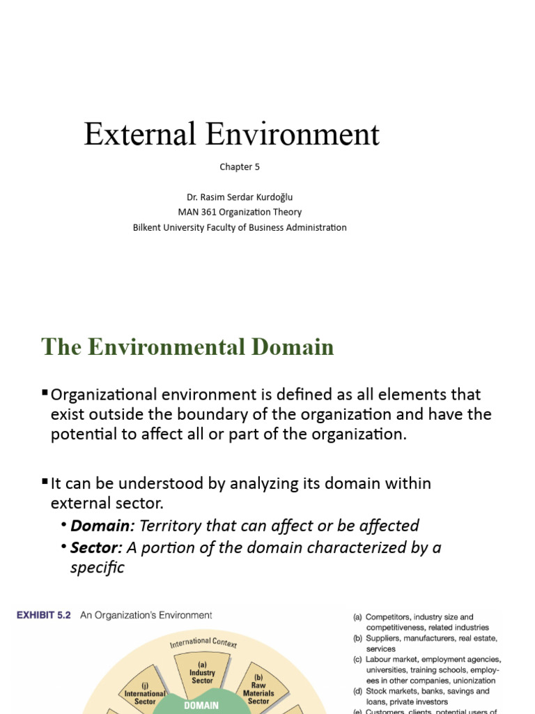 Chapter 5 External Environment | Download Free PDF | Uncertainty | Risk