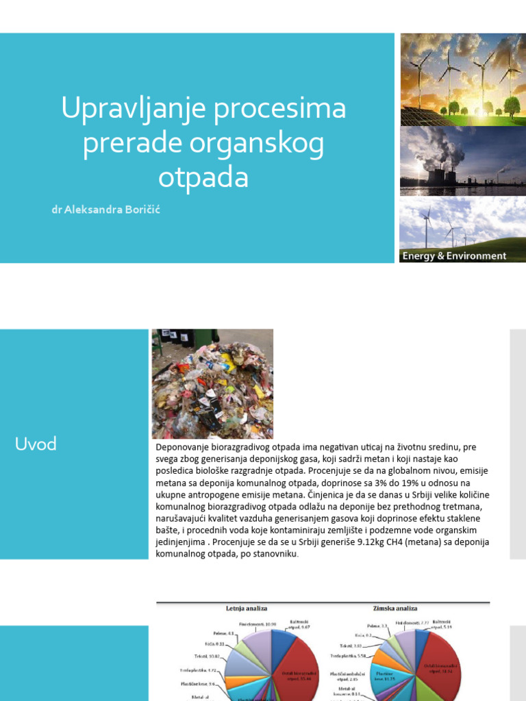 Upravljanje Procesima Prerade Organskog Otpada | PDF