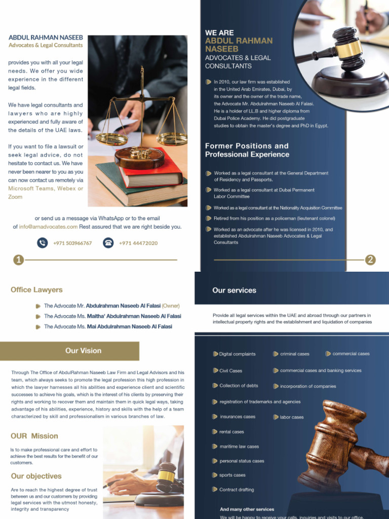 English Company Profile ARN Advocates - C | PDF