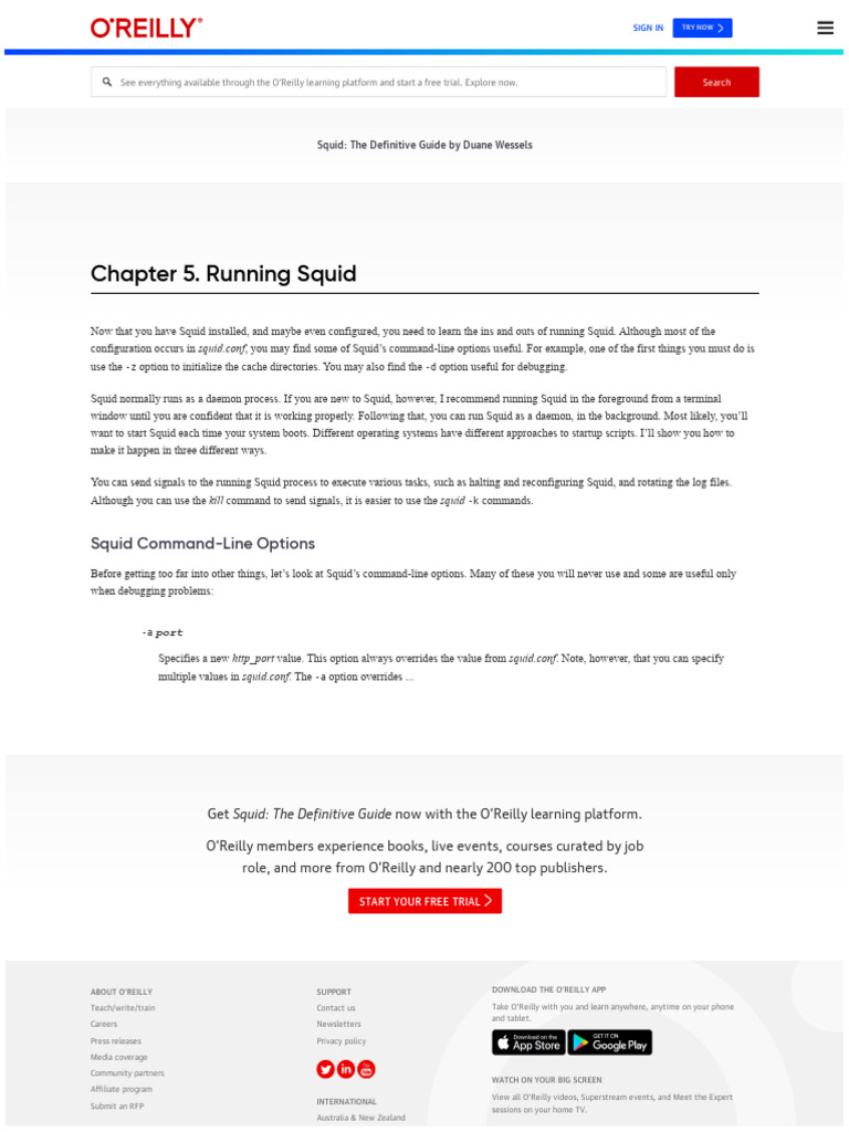 WWW Oreilly Com Library View Squid The Definitive 0596001622 Ch05 HTML | PDF | Command Line ...