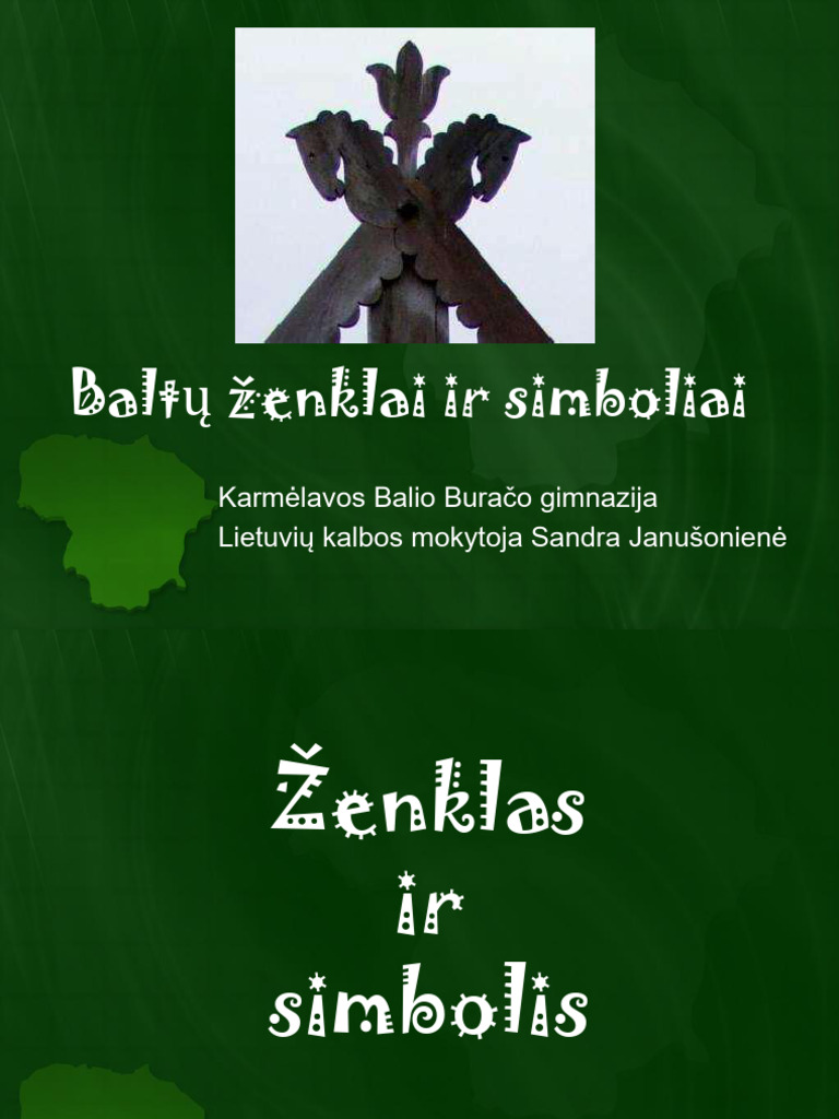 Sandra Janusoniene.baltu Zenklai Ir Simboliai | PDF