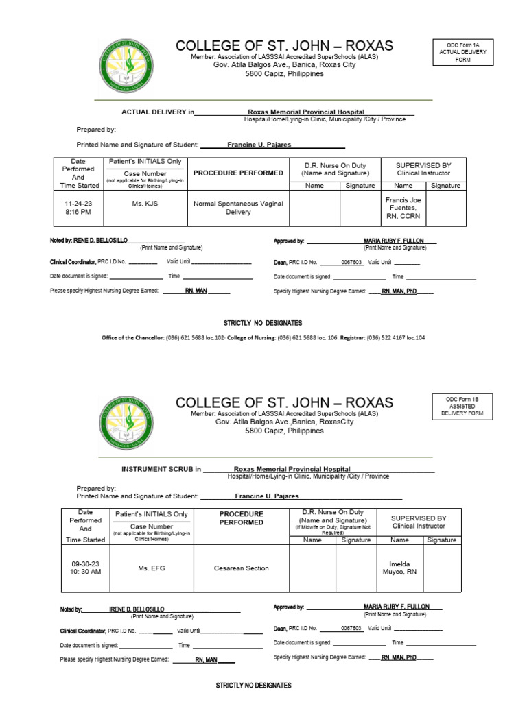 Scrub Forms | PDF | Nursing | Health Sciences