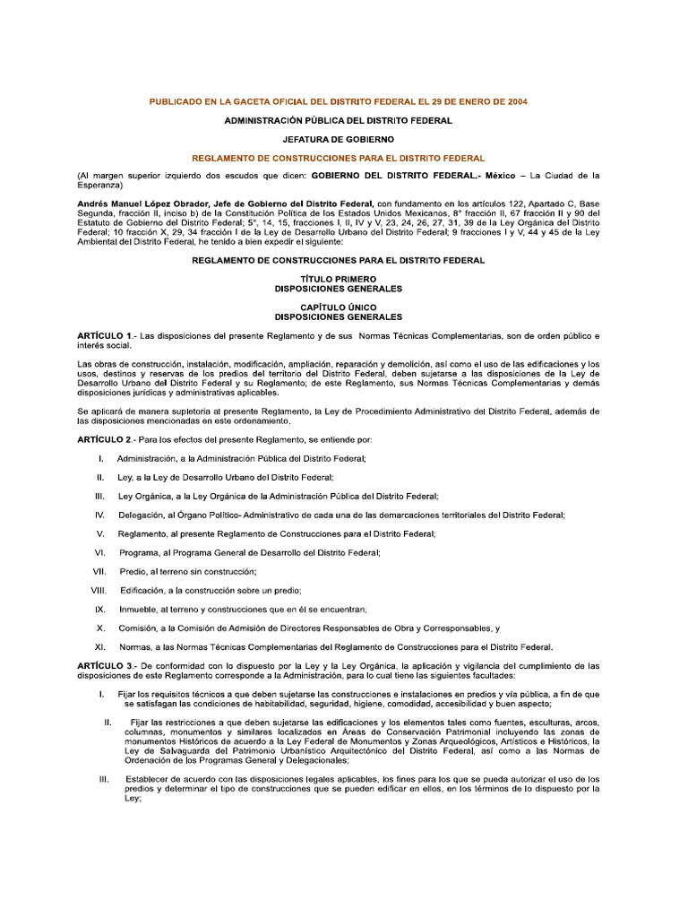 Reglamento Const | PDF