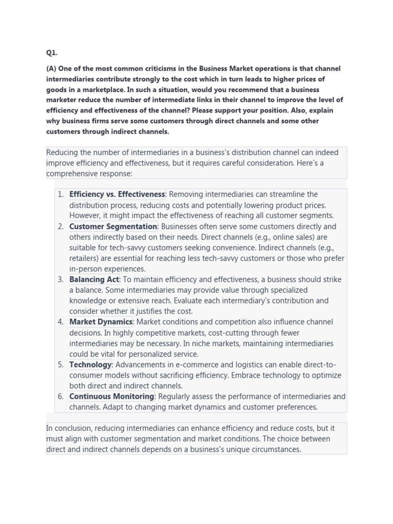 BM Answers | PDF | Marketing | Pricing