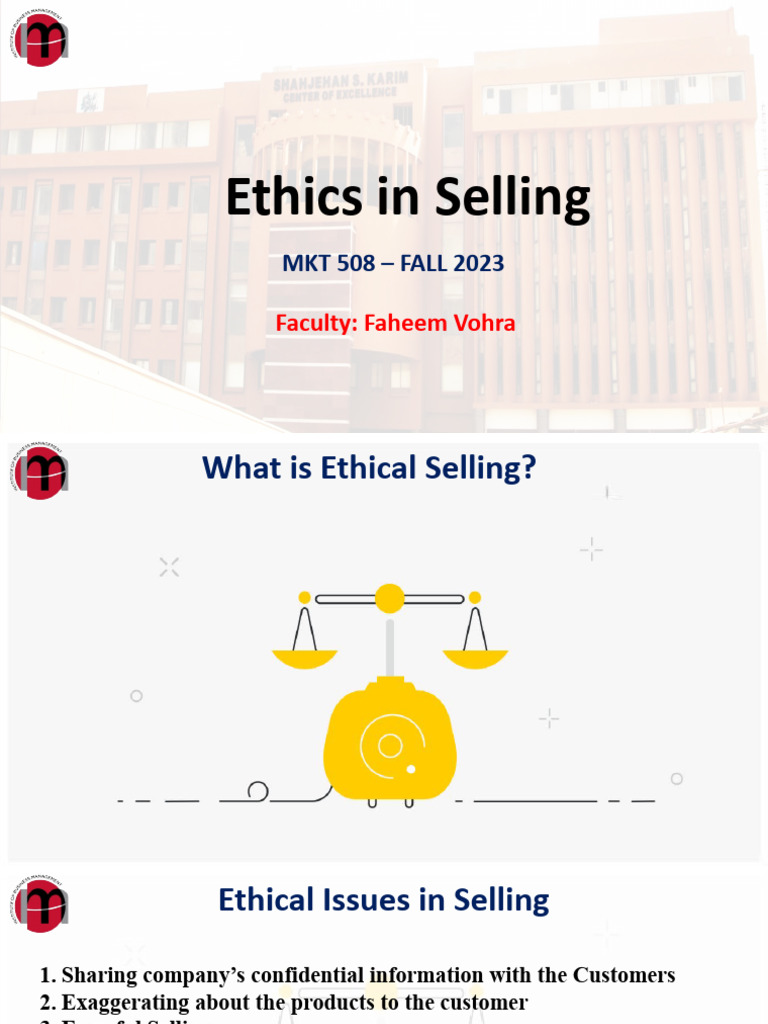 Chapter 4 - Ethics in Selling | PDF | Sales | Desktop Computer