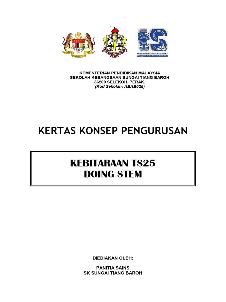 Kertas Konsep TS25 Doing Stem | PDF