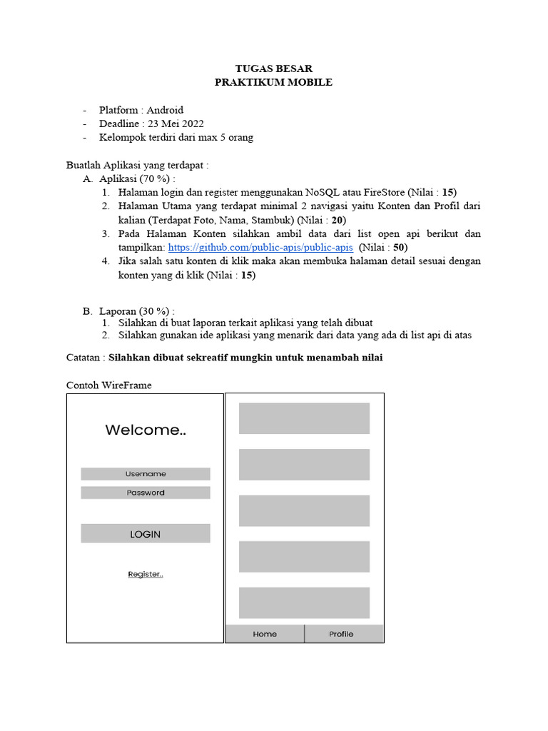 TUGAS BESAR-Pemrograman Mobile | PDF