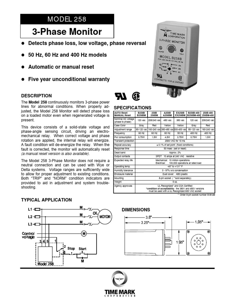 Detector Falta Fase 3F 440V | PDF | Alternating Current | Relay