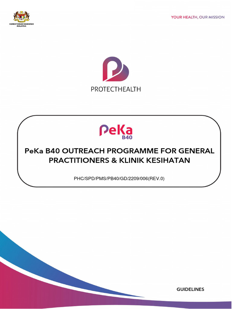 Guideline For Peka b40 Outreach Programme For General Practitioners and ...
