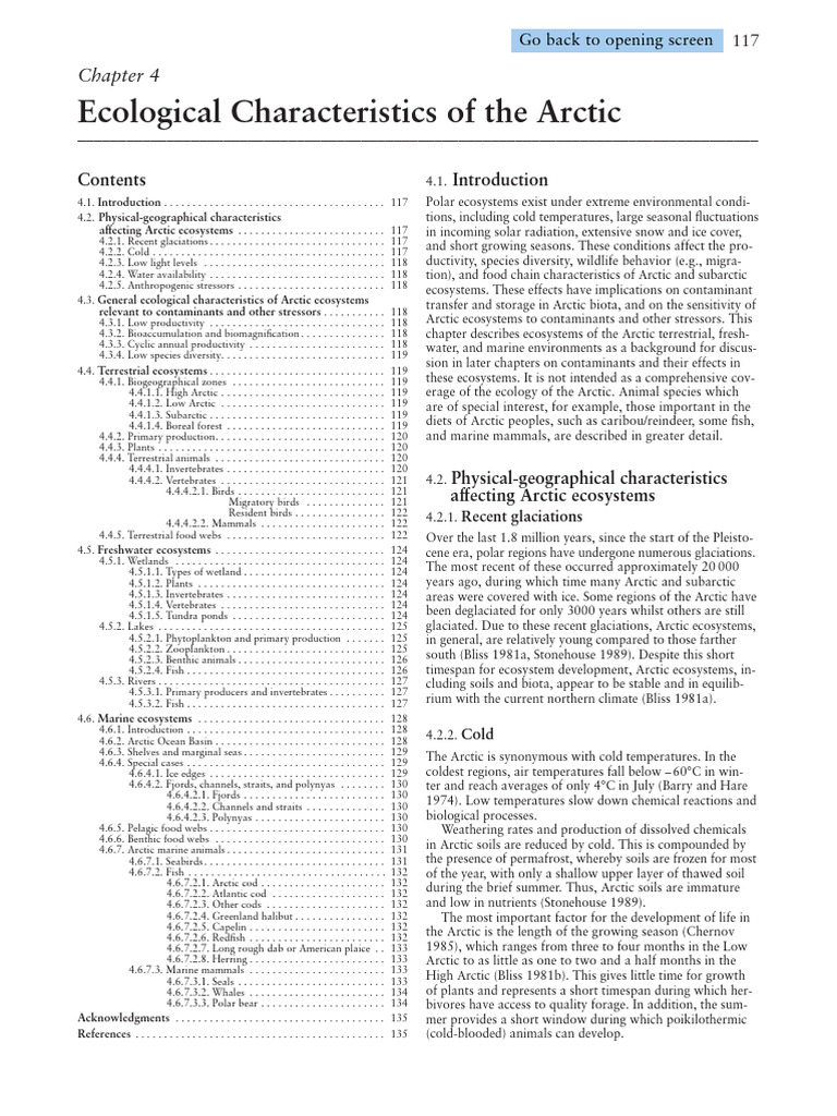 AAR-Ch04 Ecological Characteristics of The Arctic | PDF | Forests | Pine