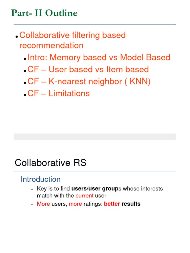 Chapter4 - Web Based Personalization Systems - Part2 - Collaborative ...