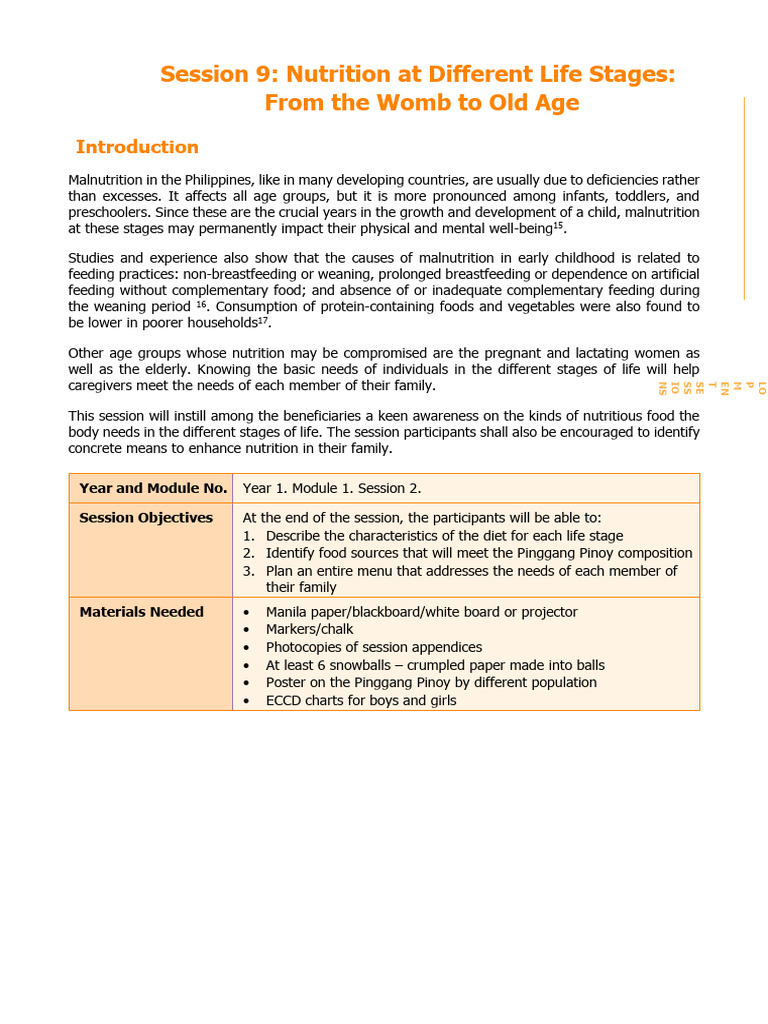 Nutrition Across Life Stages | PDF | Breastfeeding | Body Mass Index